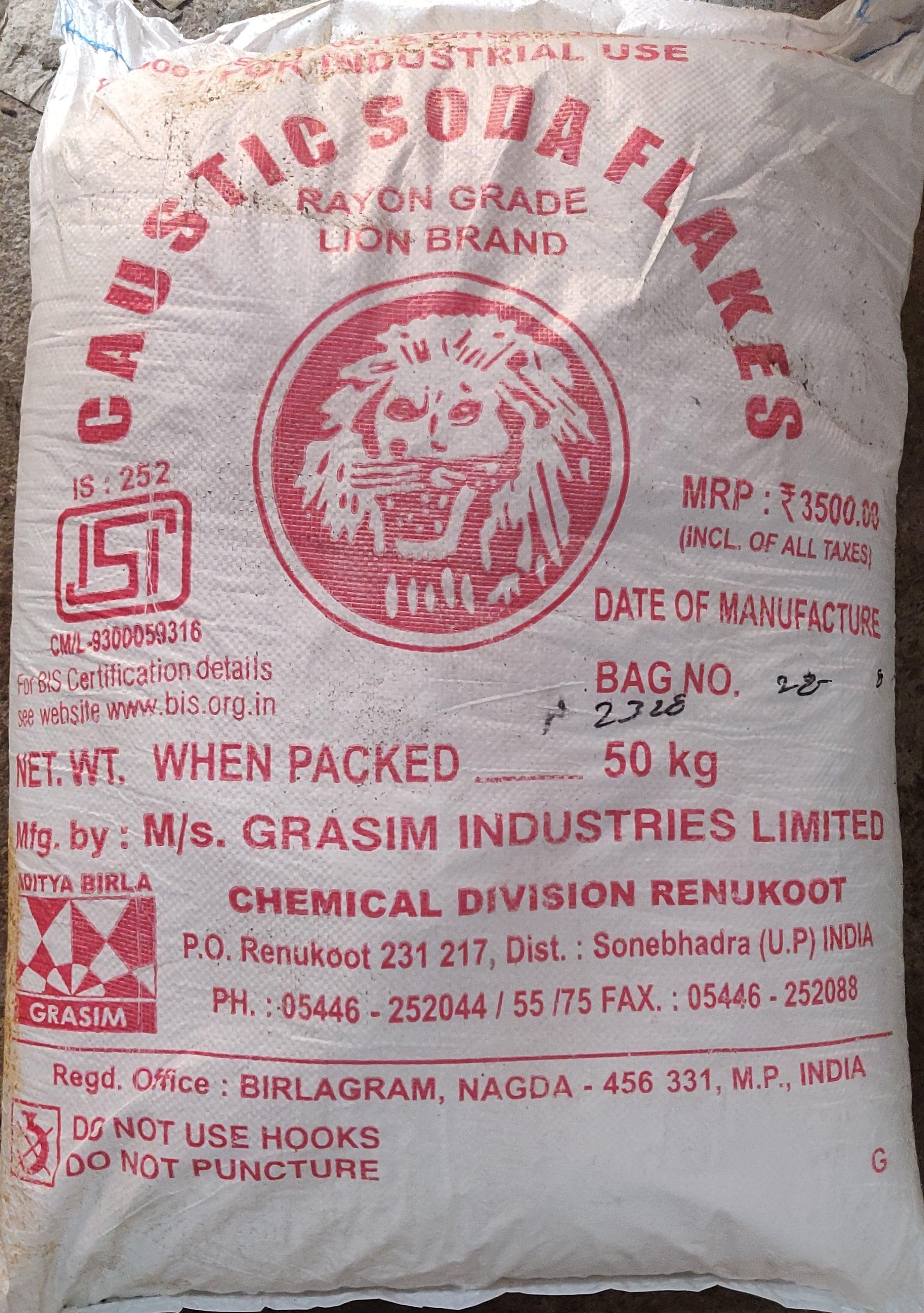 Buy GRASIM Technical Grade Caustic Soda Flakes 0.995 online at best ...