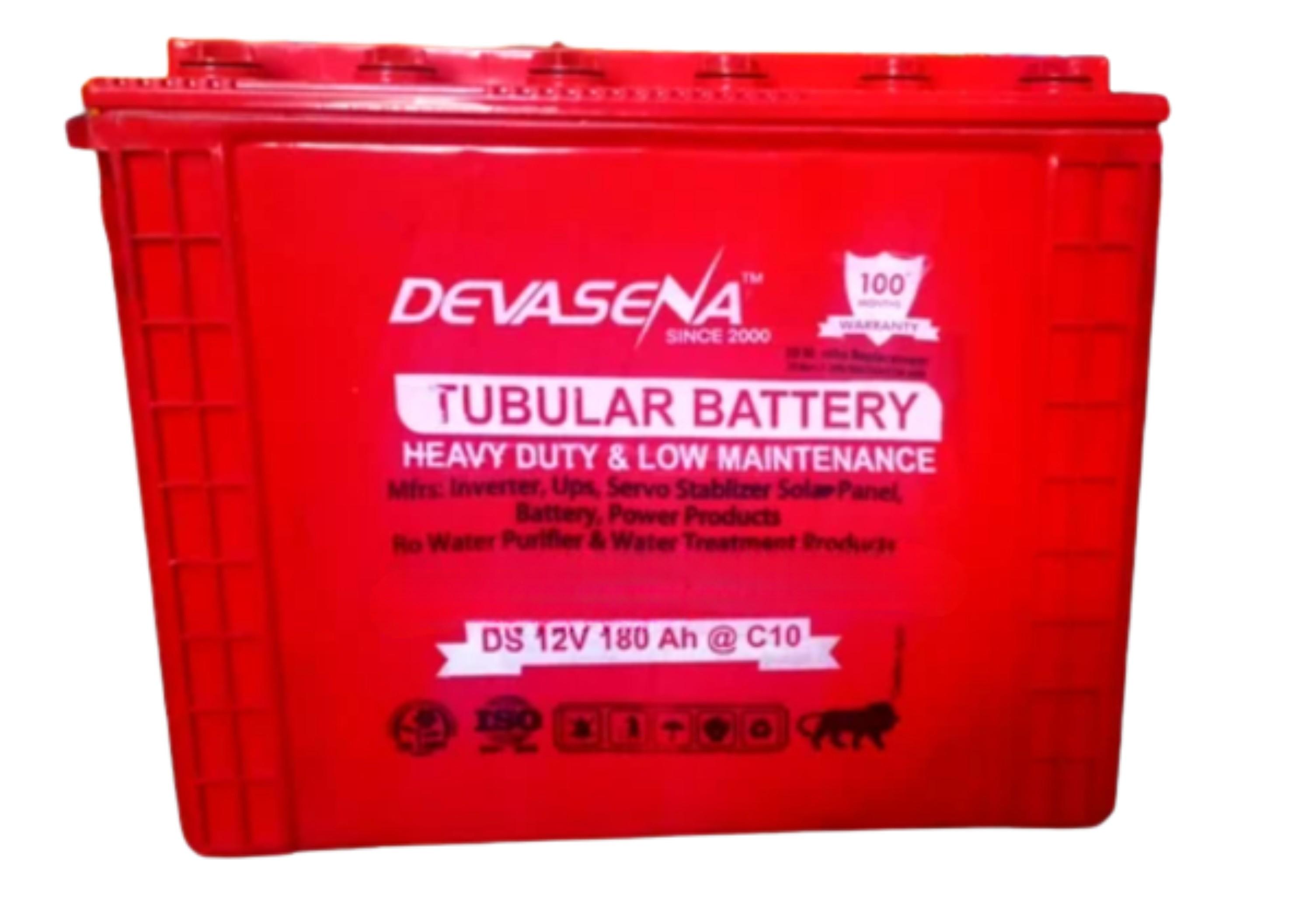Buy DEVASENA Tubular 12 V 180 Ah Lead Acid Batteries online at best ...