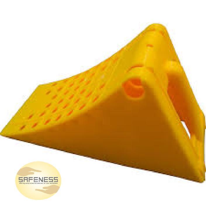 Buy SAFENESS 350 mm ABS Plastic Wheel Chock A002 Yellow online at best ...