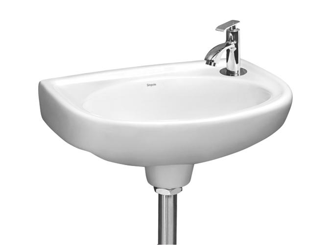 Buy Simpolo Wash Basin SHALLY Wall Mounted online at best rates in ...
