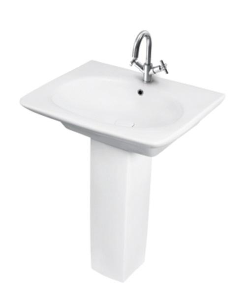 Buy Simpolo Wash Basin SCEPTAL Full Pedestal online at best rates in ...