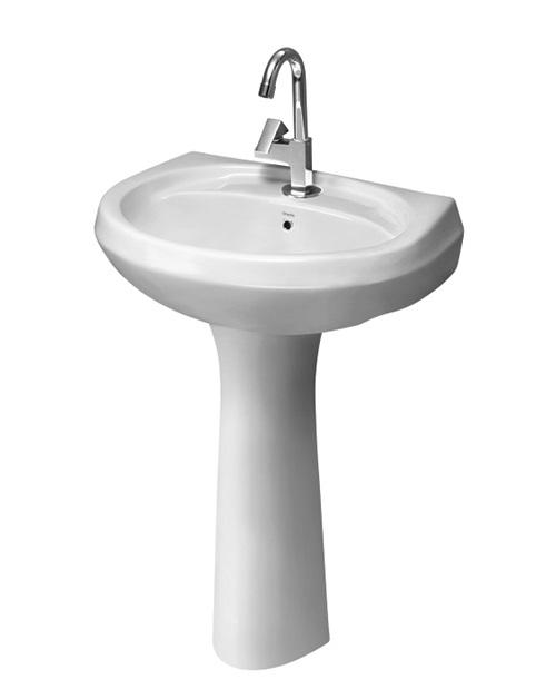 Buy Simpolo Wash Basin STEPHY Full Pedestal online at best rates in ...