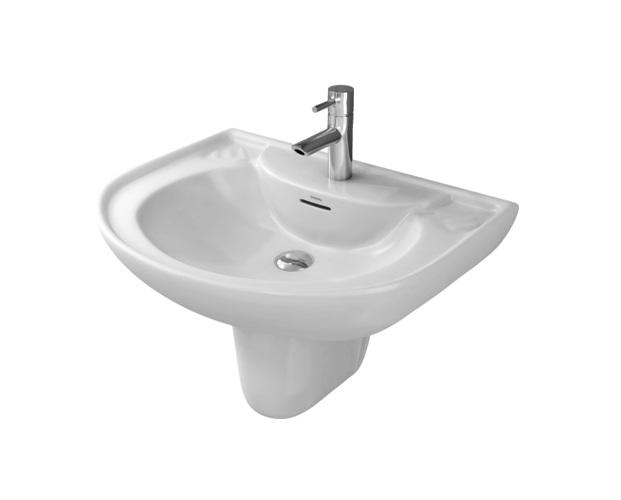 Buy Simpolo Wash Basin SELVO Half Pedestal online at best rates in ...