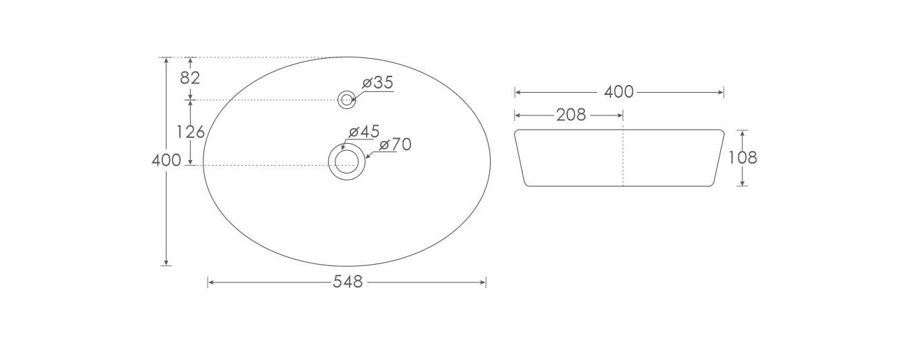 Buy Simpolo Wash Basin DEMIS Table Top online at best rates in India ...