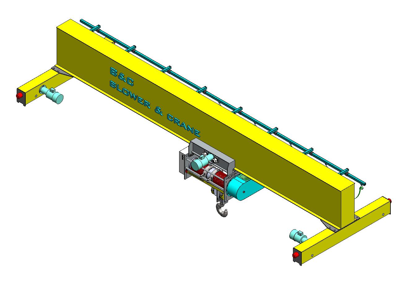 Buy B&C 5 ton EOT Crane Single Girder Remote online at best rates in ...