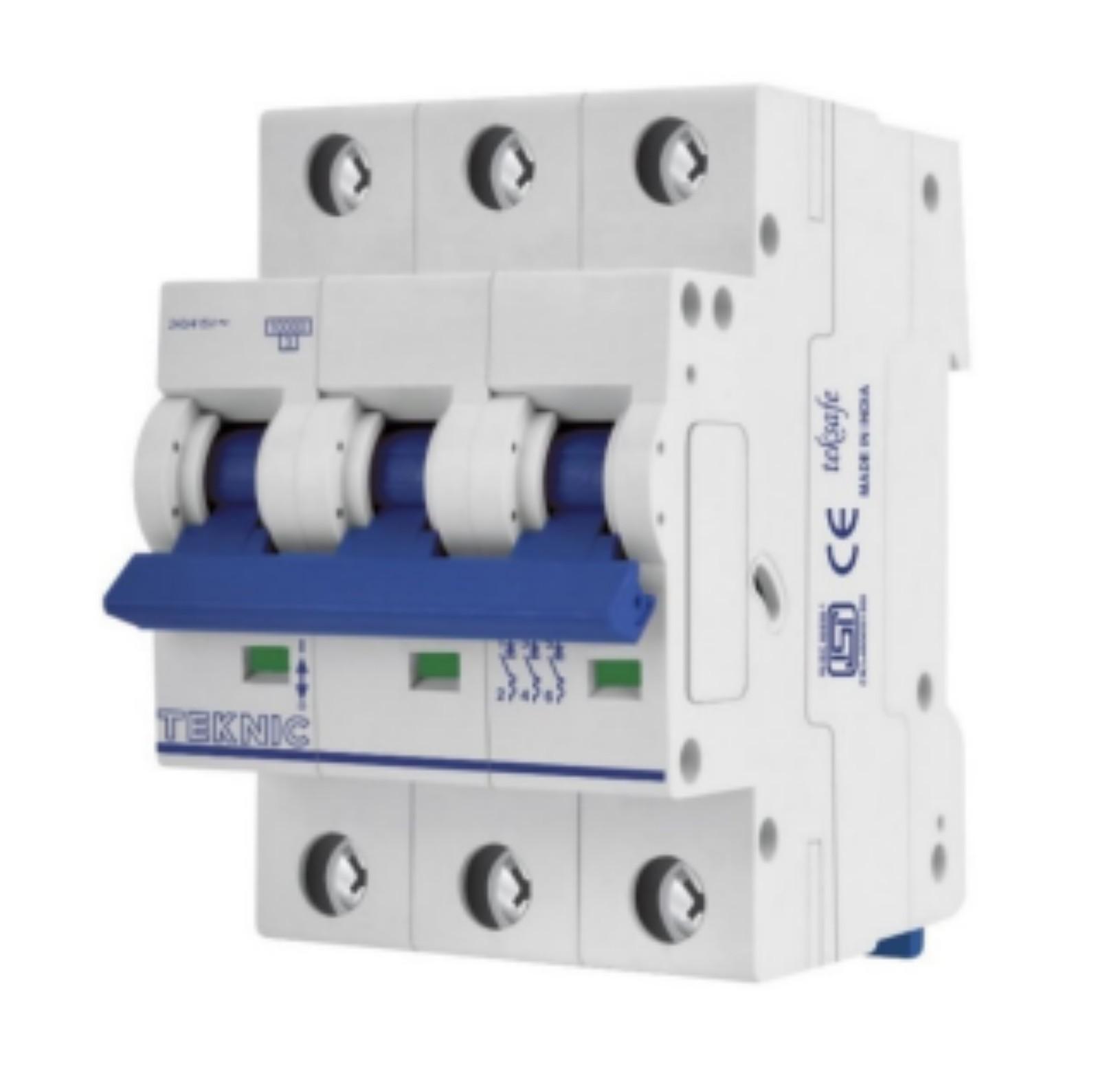 Buy TEKNIC T13NC40 Three Pole with Neutral 40 A C Curve MCB online at ...