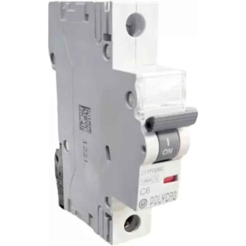 Buy Polycab GMM201P002 Single Pole 6 A C Curve MCB online at best rates ...