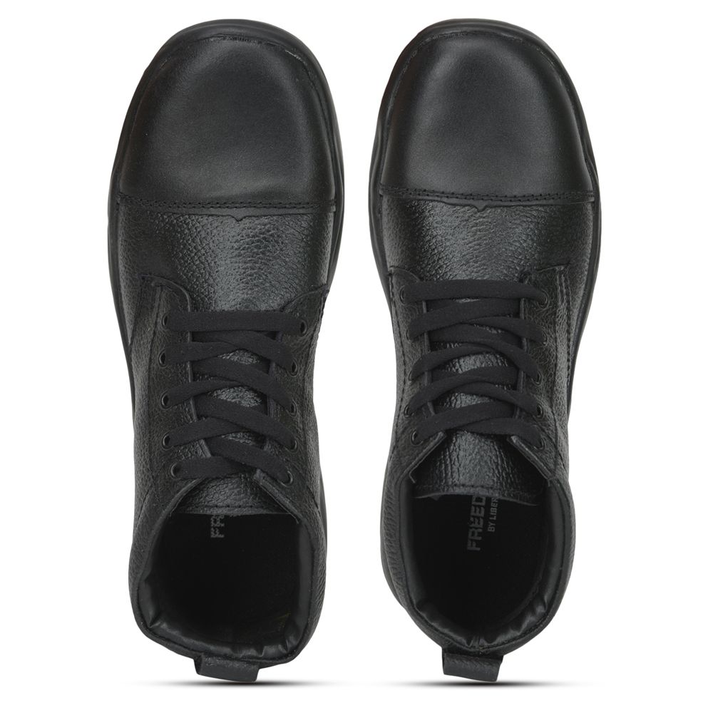 Buy Liberty OXFORD5132 Softy Leather Steel Toe Safety Shoes Black ...