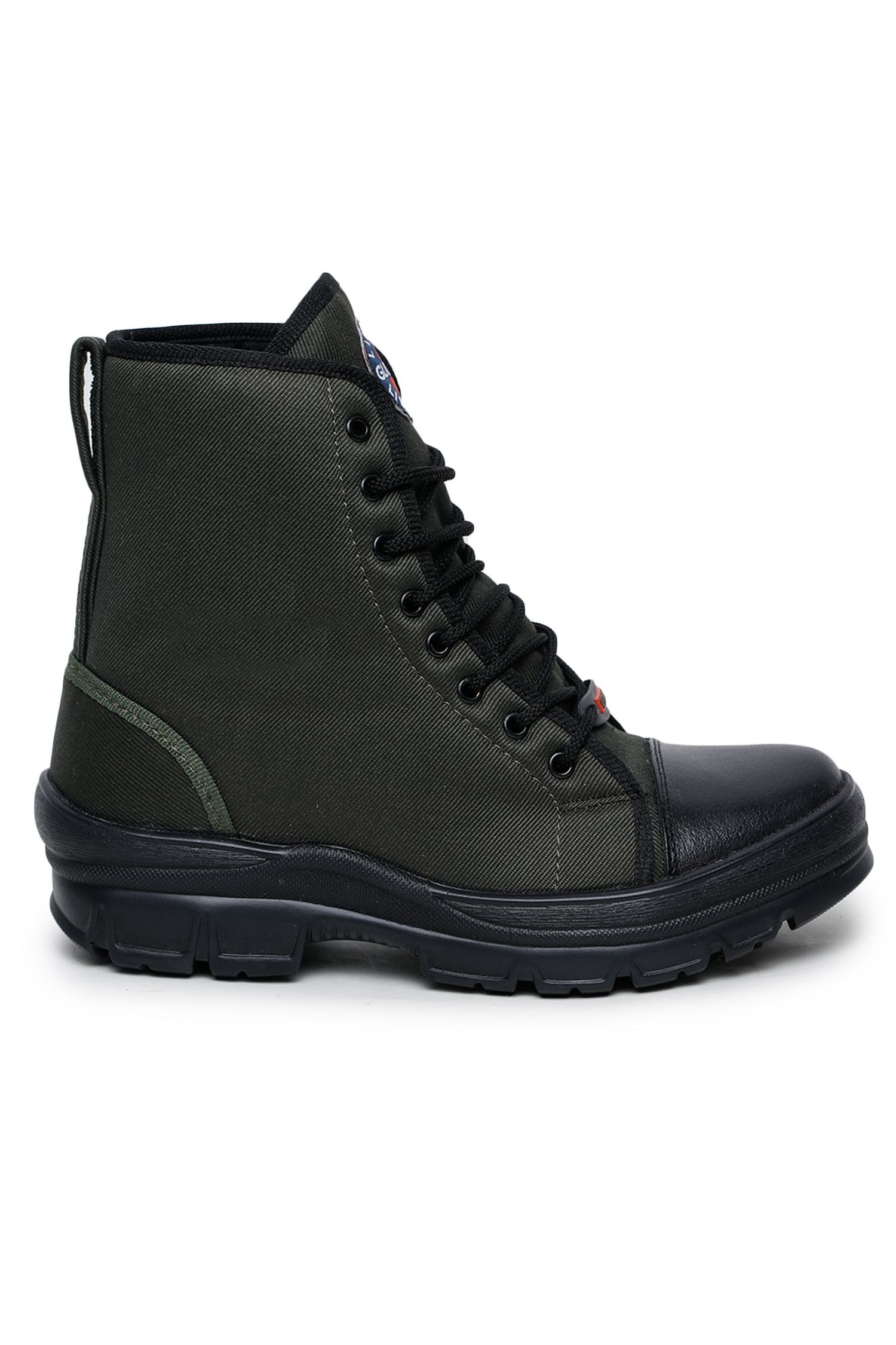 Buy Liberty HUNTER-BOT Canvas Steel Toe Safety Shoes Green online at ...