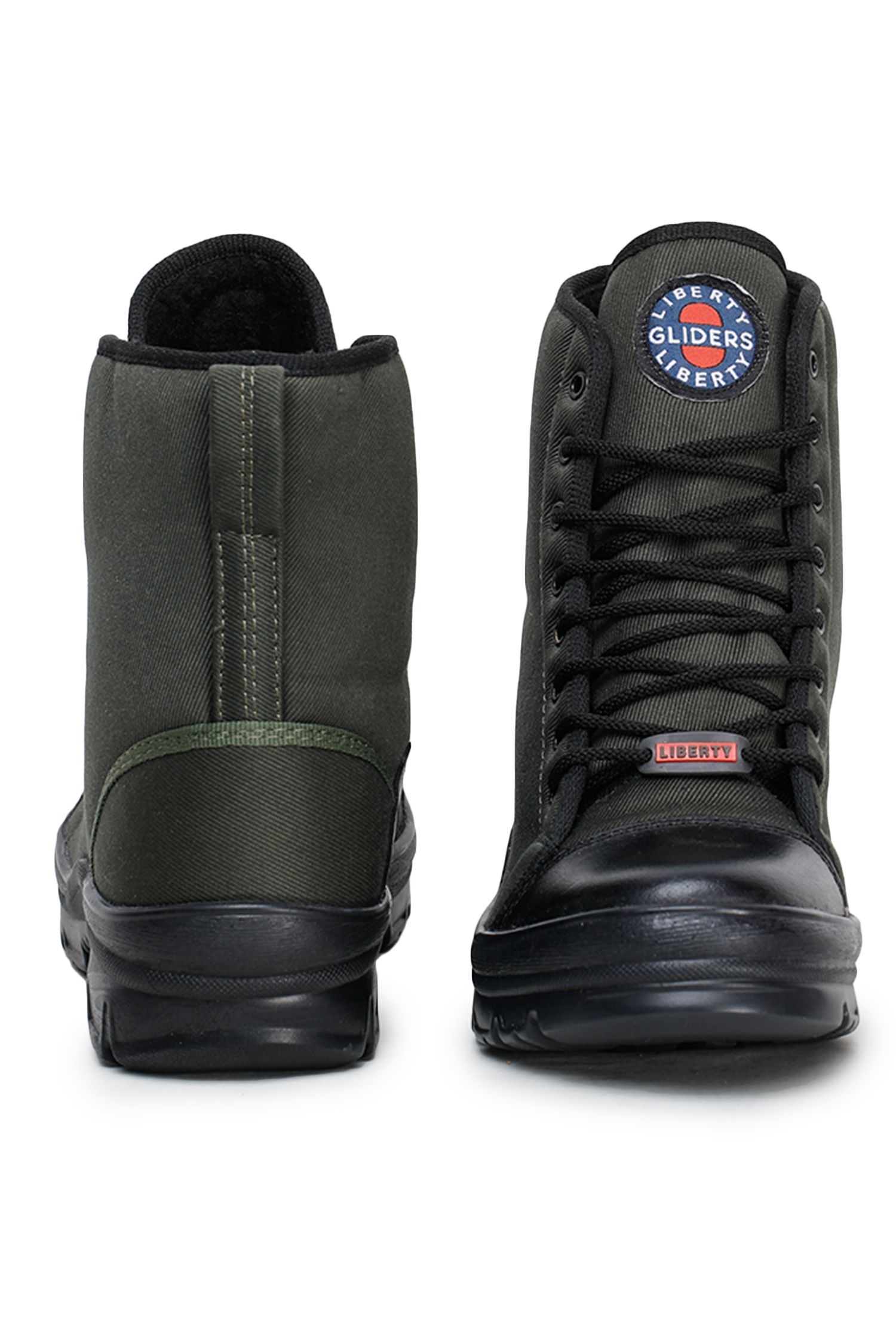 Buy Liberty HUNTER-BOT Canvas Steel Toe Safety Shoes Green online at ...