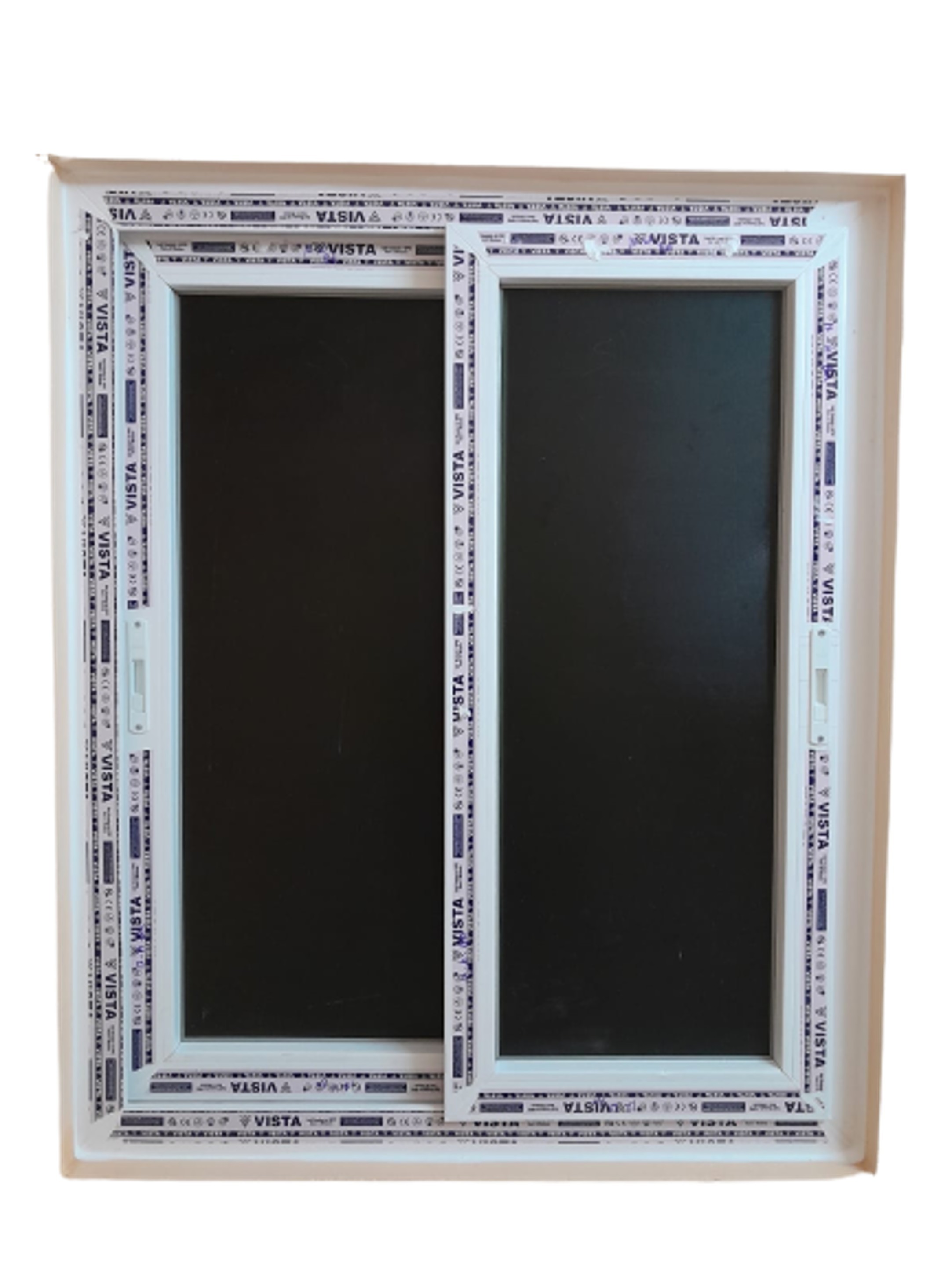 Buy VISTA Sliding 2 Track 2 Panel White uPVC Window 4 x 4 ft online at ...