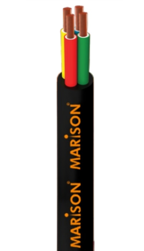 Buy MARISON 4 Core 0.5 sqmm Industrial Flexible Cables 100 m Copper ...
