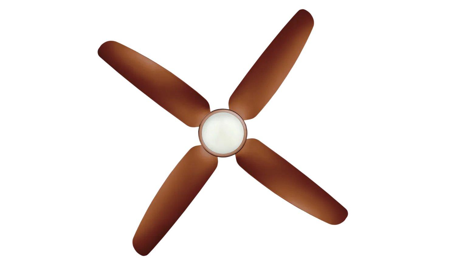 Buy Kuhl LUXUS C4 1400 mm 4 Blades 38 W Brown Ceiling Fans online at ...