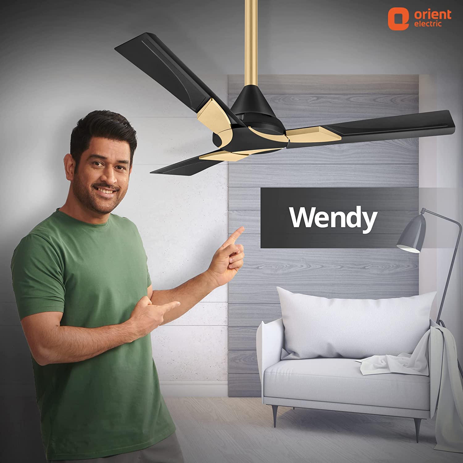 Buy Orient Wendy BEE Star Rated 1200 mm 3 Blades 70 W Black Gold ...