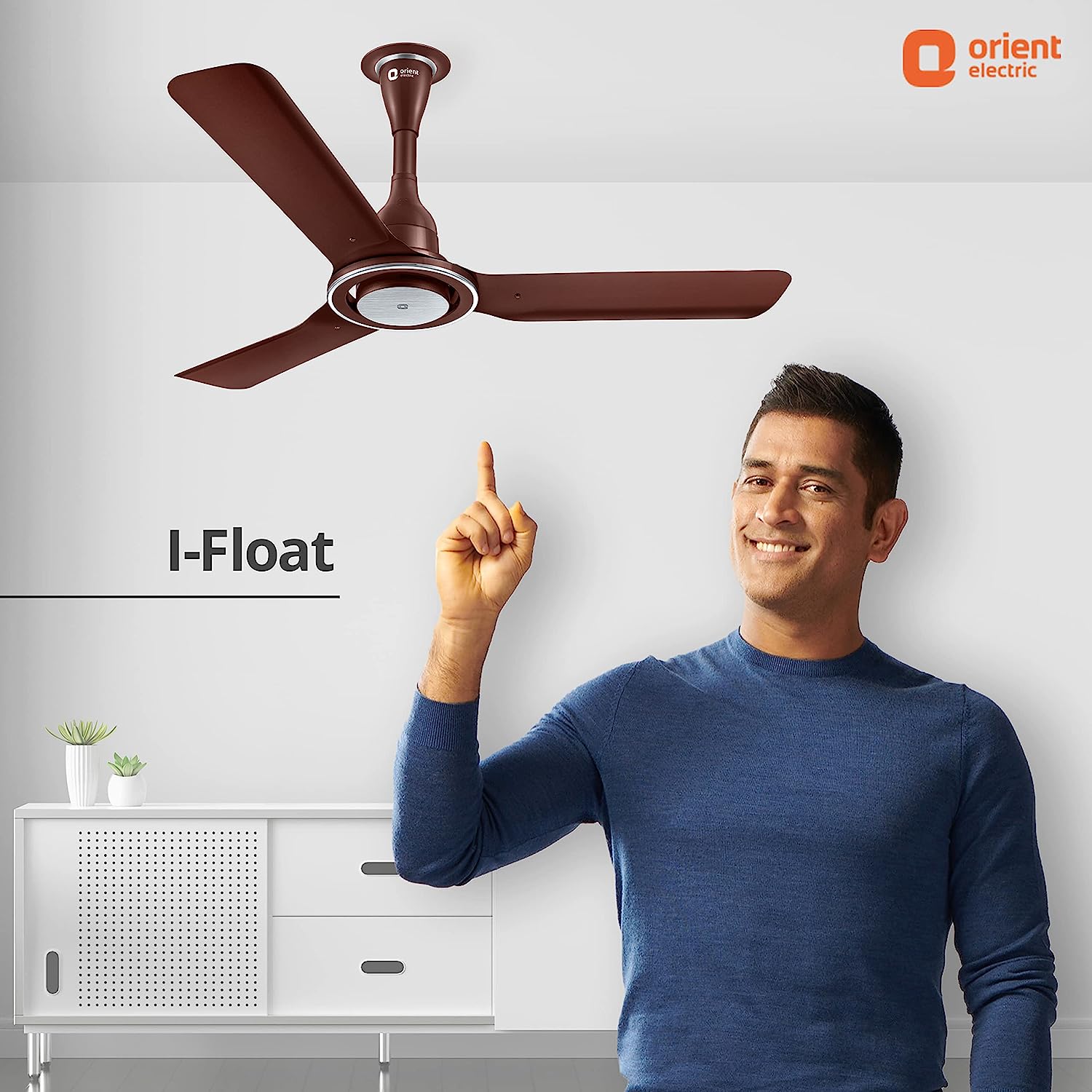 Buy Orient I-Float 1200 mm 3 Blades 35 W Brown Ceiling Fans online at ...