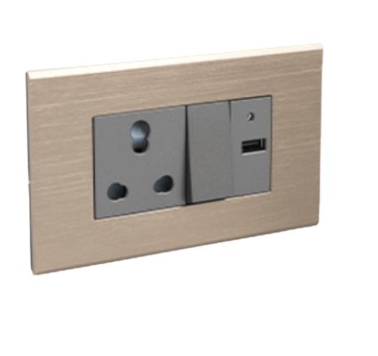 Buy Wipro R0110 Switch Socket Combined Box 6 A online at best rates in ...
