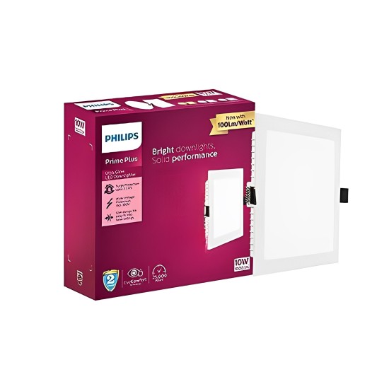 Buy PHILIPS 10 W Square Warm White 100 x 100 x 40 mm LED Panel Lights ...