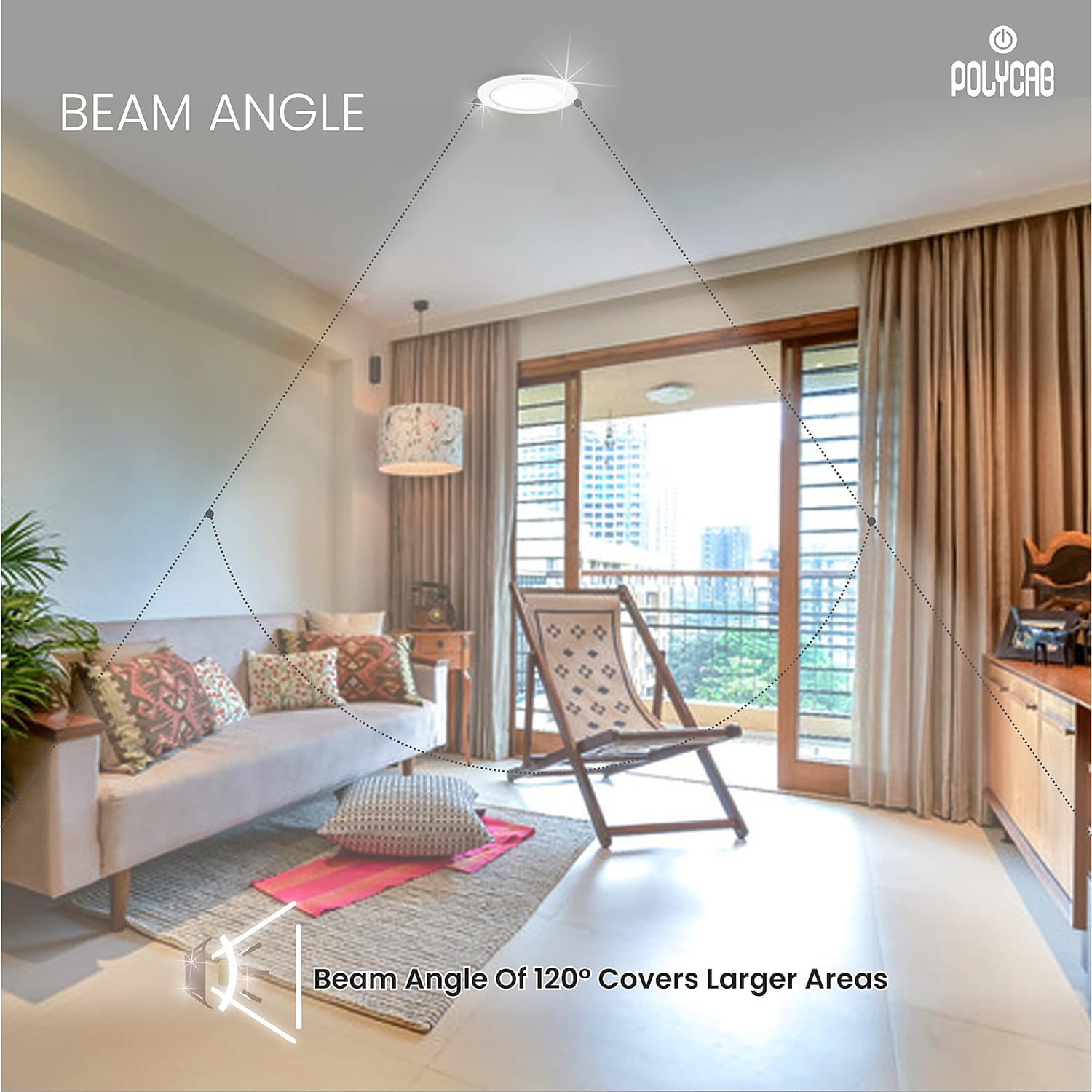 Buy Polycab 3 W Round Warm White 280 x 25 mm LED Panel Lights Surface ...