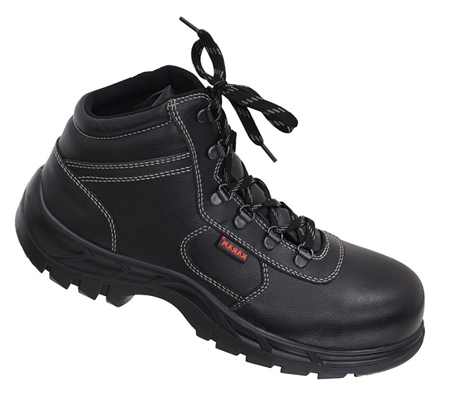 Buy Karam FS 25 Microfiber Din Leather Composite Toe Safety Shoes Black ...