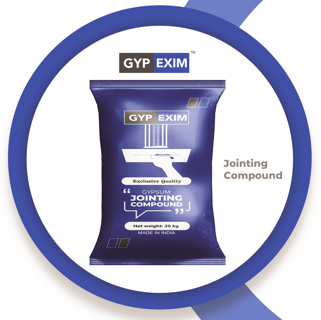 Buy GYPEXIM Jointing Compound Gypsum Based Tile Adhesive 20 kg online ...