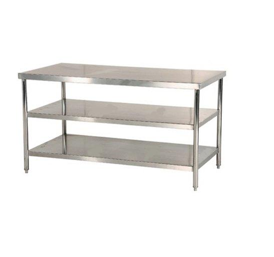 Buy Office Stainless Steel Table 1200 x 600 x 750 mm Silver online at ...