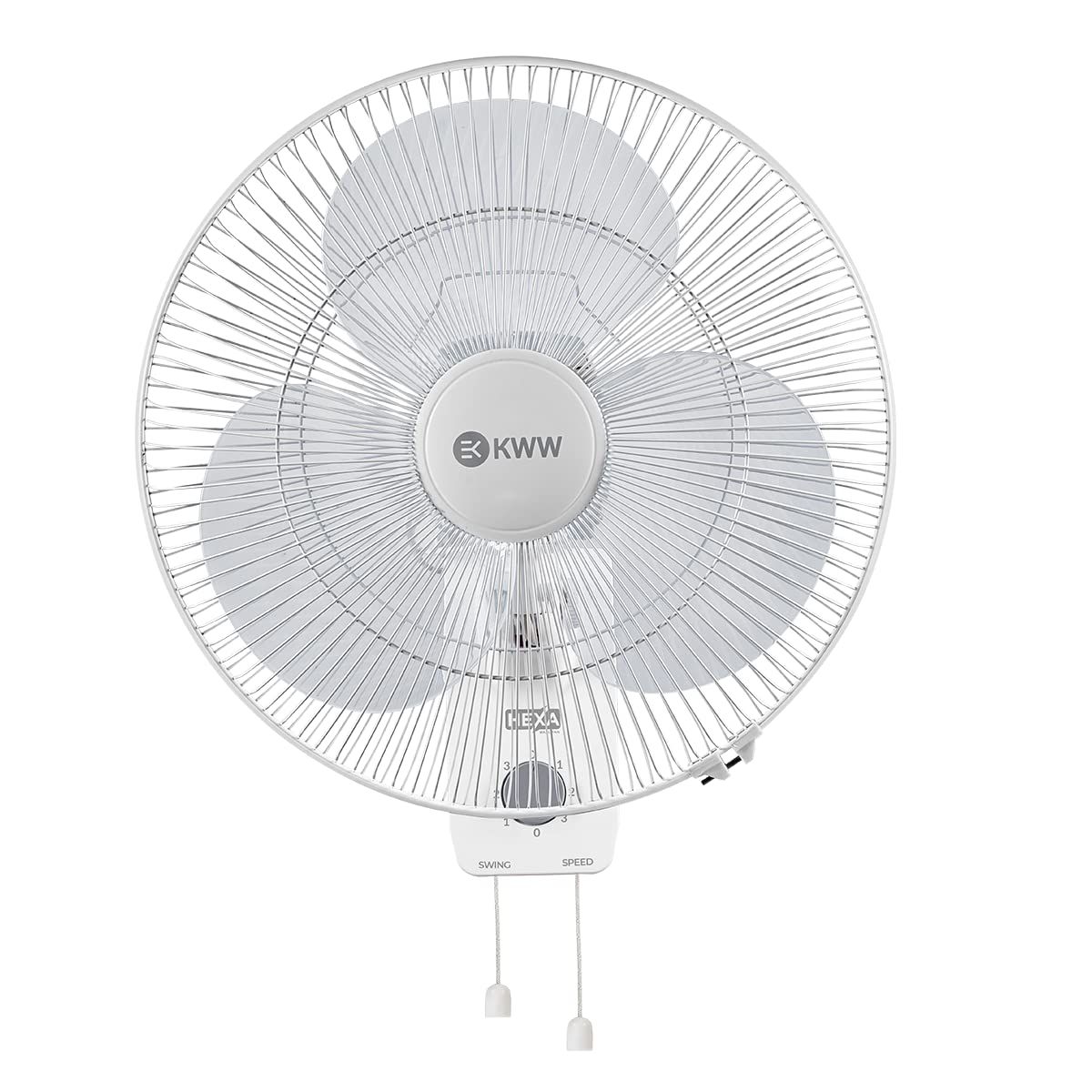 Buy KWW HEXA WHITE 400MM WALL FAN 400 mm 3 Blades Wall Fan online at ...