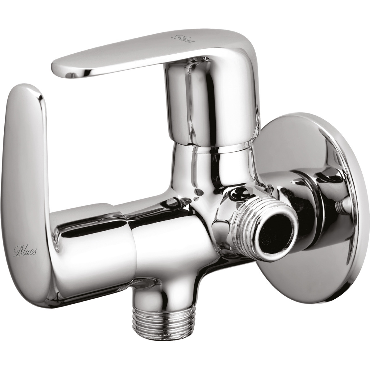 Buy Blues Nickel Chrome Plated 2 in 1 Angle Valve Faucet WA-29 online ...