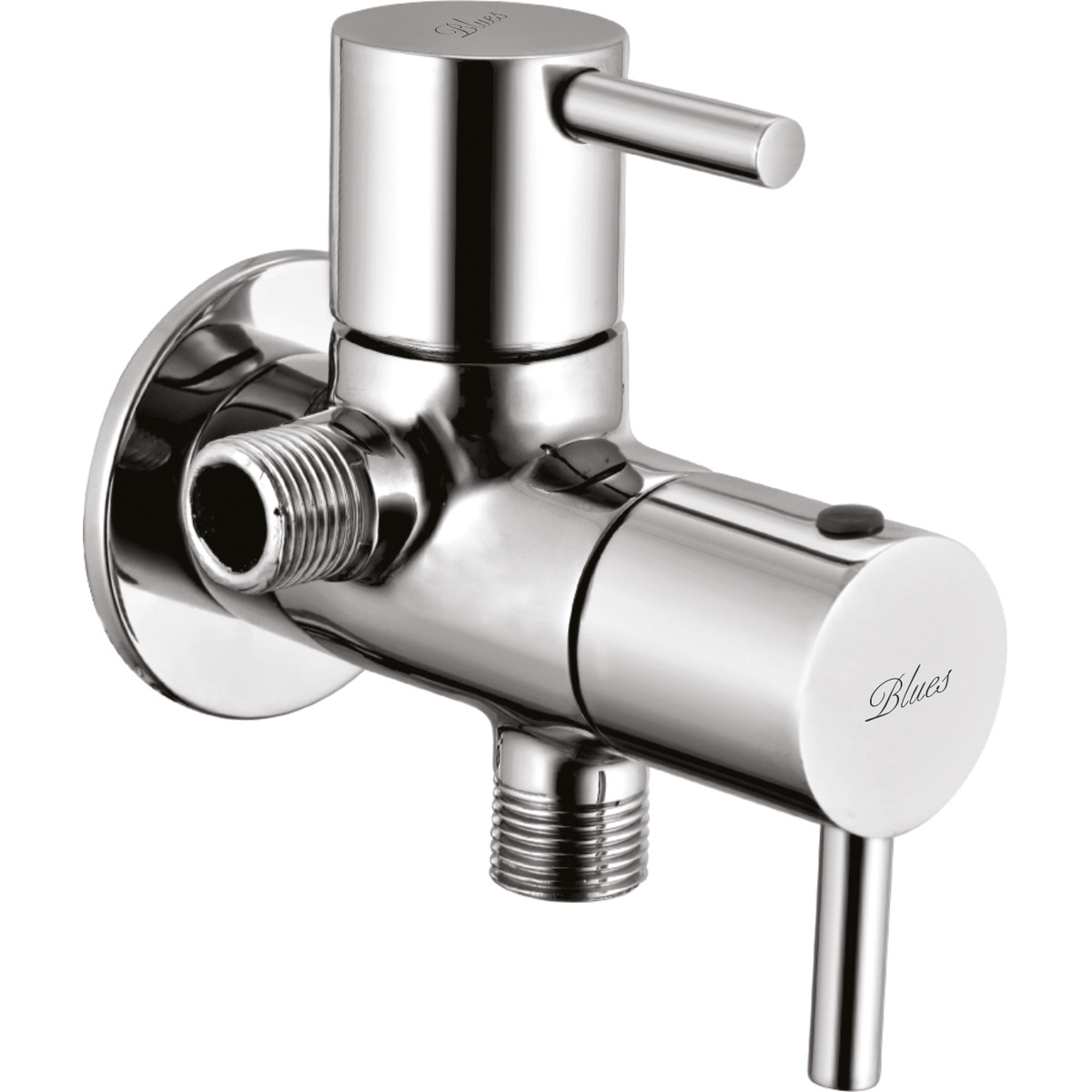 Buy Blues Nickel Chrome Plated 2 in 1 Angle Valve Faucet FN-29 online ...
