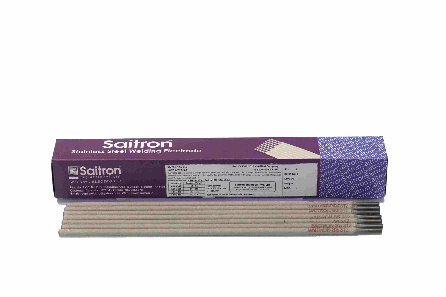 Buy SAITRON SS E312-16 5 mm E312-16 Welding Electrodes 20 kg online at ...