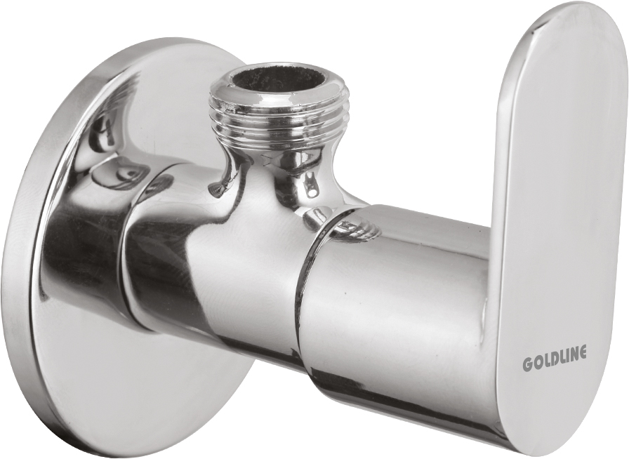 Buy GOLDLINE Nickel Chrome Plated Angle Valve Project Faucet PR-27P ...