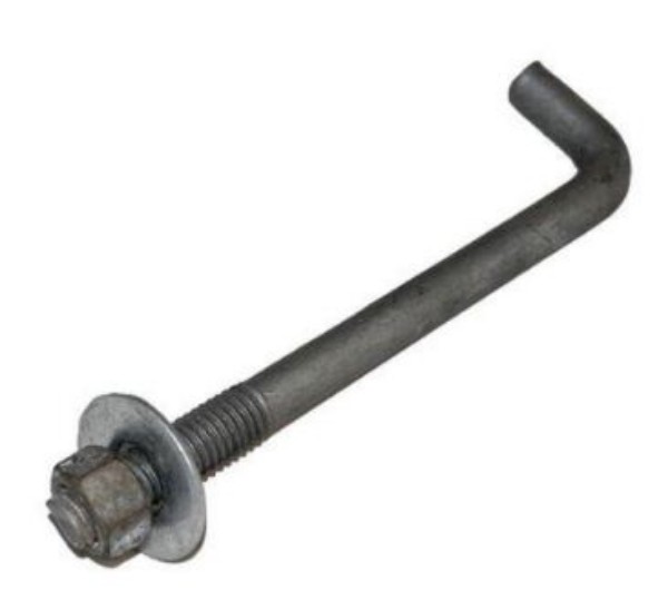 Buy M45 Mild Steel Foundation Bolts L Shape 10 mm online at best rates ...