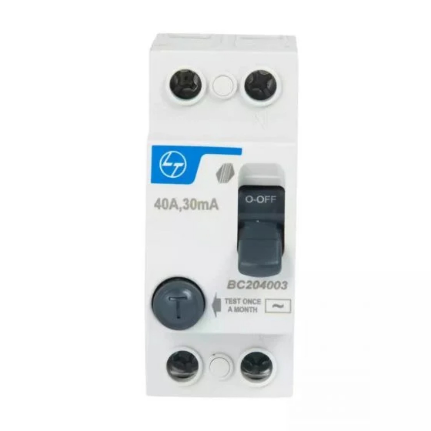 Buy L&T BC204003 40 A Double Pole 30 mA RCCB online at best rates in ...