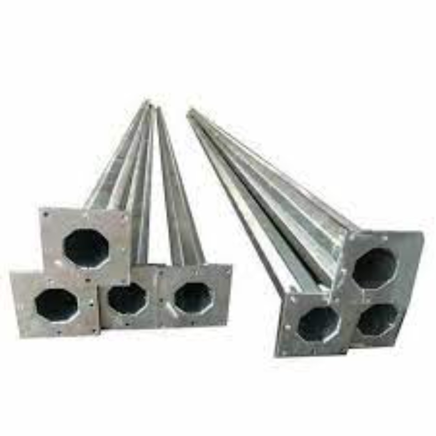 Buy 12 m Galvanized Iron Octagonal Poles online at best rates in India ...