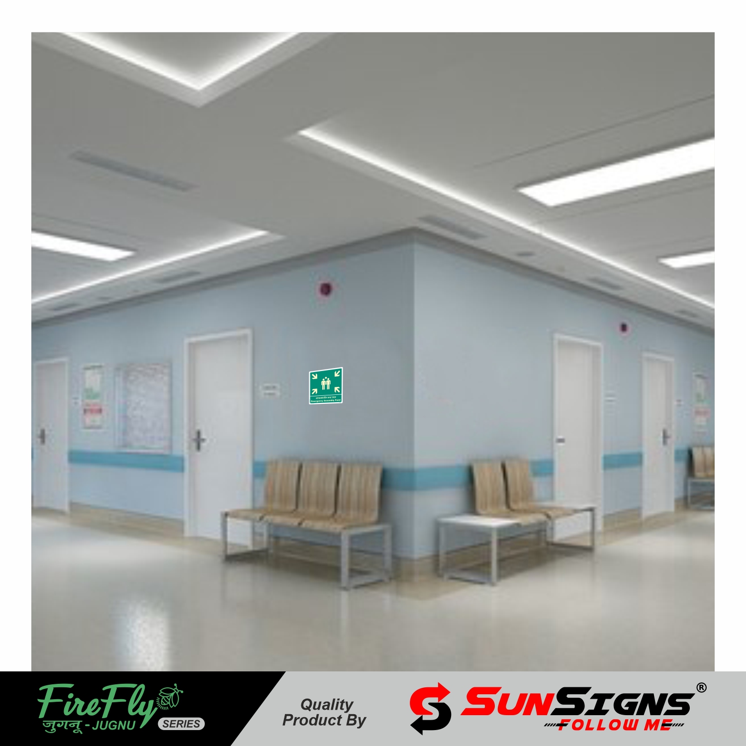 Buy SUNSIGNS Safety Signages 12 x 12 inch ABS Sheet online at best ...