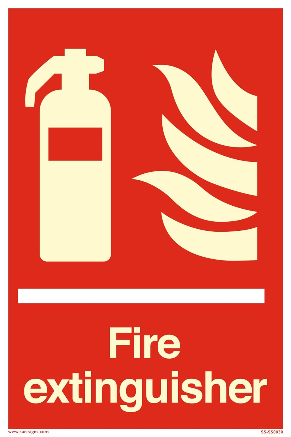 Buy SUNSIGNS Fire Equipment Signages 8 x 12 inch Retro Vinyl on ABS ...