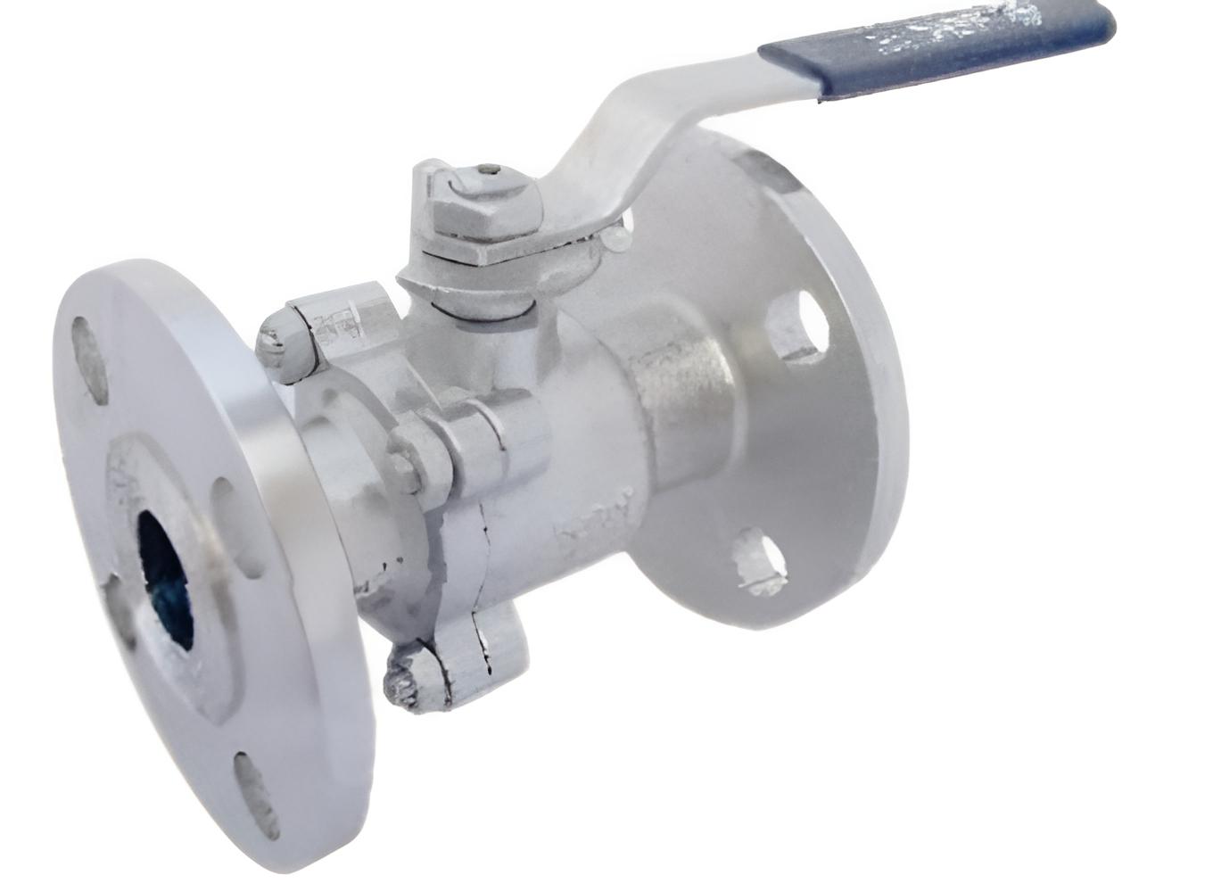 Buy SV 2 Piece SS Ball Valves 25 mm Flanged 30 kg/cm2 online at best ...