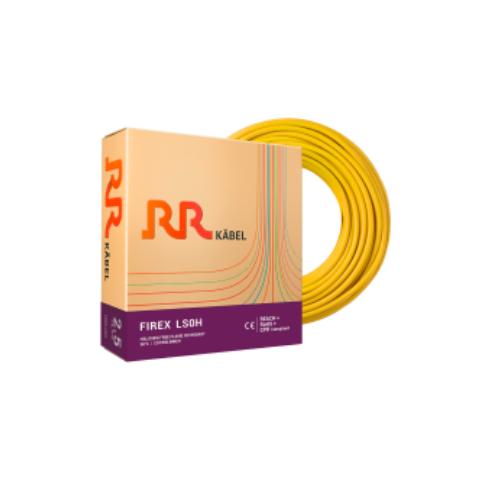 Buy RR KABEL 1 sqmm HFFR Electric Wire Yellow 90 m online at best rates ...