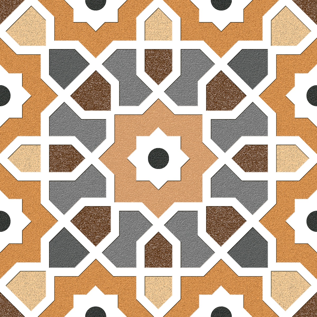 Buy Orientbell Match Floor 300 x 300 mm Arabic Multi Matt Ceramic Tile ...