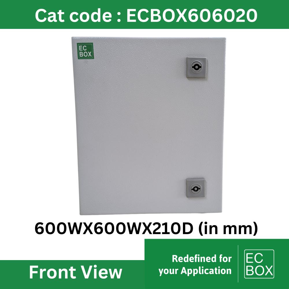 Buy ECBOX Mild Steel Enclosure Boxes 600 x 600 x 300 mm online at best ...