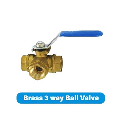 Buy PIONEER 50 mm 3 Way Tube To Tube Brass Ball Valves Threaded online ...