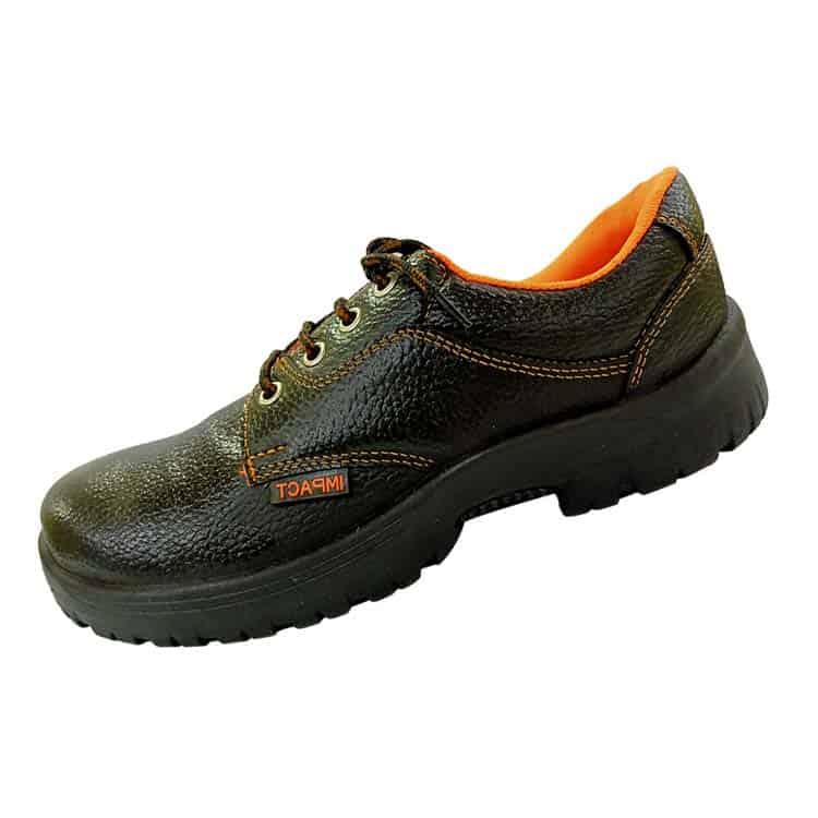 Buy Udyogi Tango Impact Rexin Steel Toe Safety Shoes Black online at ...