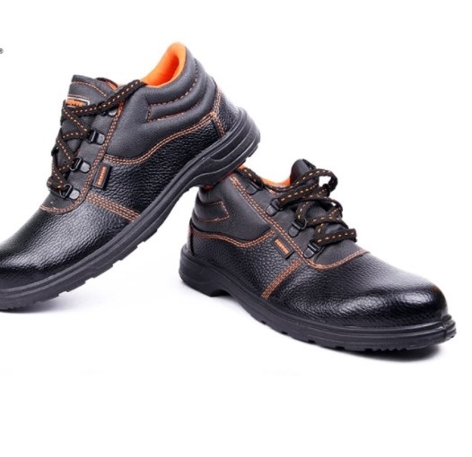 Buy Hillson Beston Synthetic Leather Steel Toe Safety Shoes Black ...