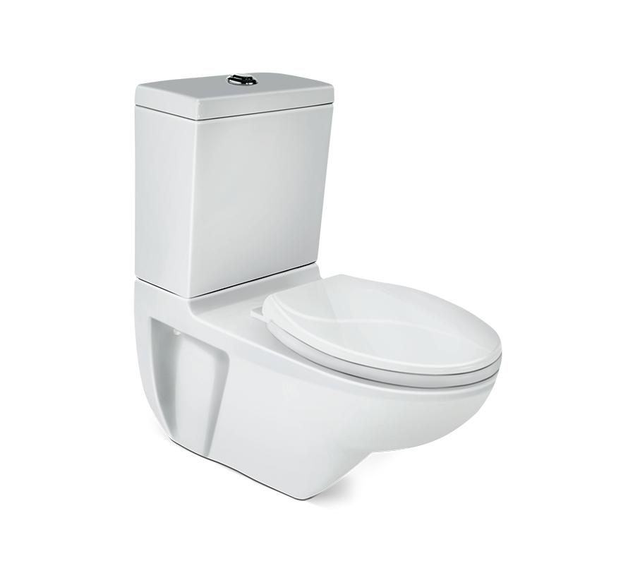 Buy Hindware EWC with Seat Cover and Flush MARIO20084 (P-15) Wall ...