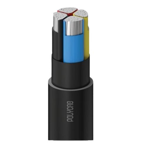 Buy Polycab Aluminium XLPE Unarmoured Extruded PVC LT Power Cables 4 Core 4 sqmm 1100 V online ...