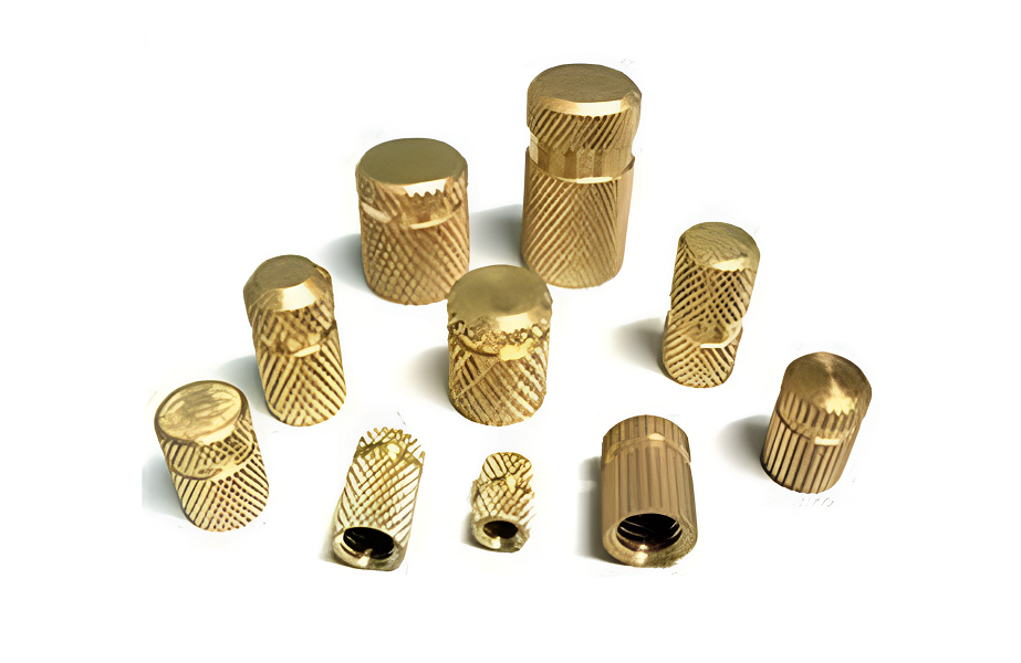 Buy Prime M4 Threaded Open End Round Nut Insert Brass online at best ...