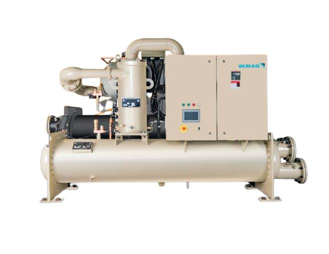 Buy DAIKIN 120 TR Semi Hermetic Screw Compressor Water Cooled Chiller ...